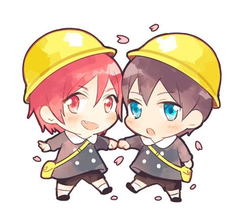 Rin Matsuoka X Haruka Nanase RinHaru Anime Free Artist