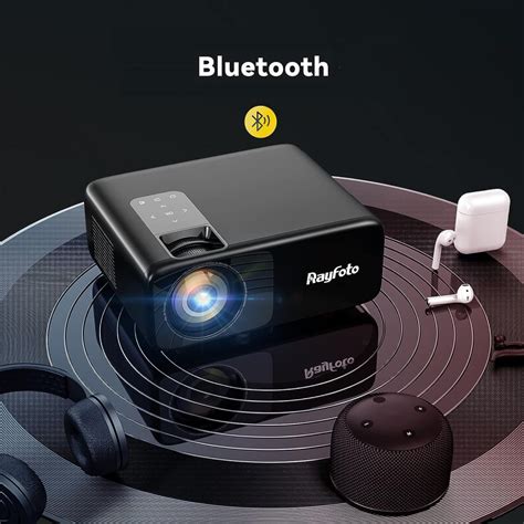 4K Rayfoto Projektor 9500 lumen Wifi 5G Bluetooth Hordótáskával