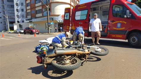 Motociclista Fica Ferido Em Acidente Na Avenida Brasil CGN O Maior