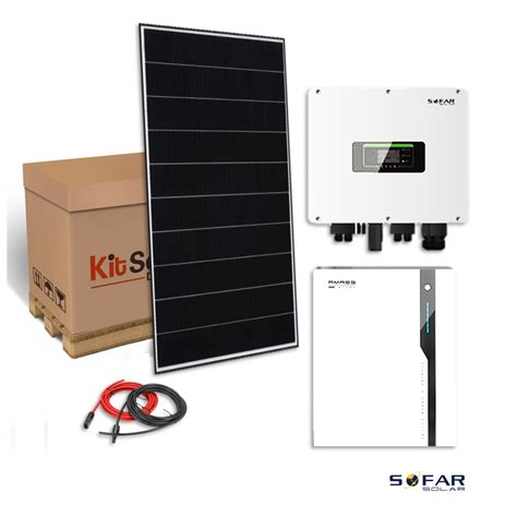 Kit Solaire W Autoconsommation Hybride Lithium Kwh Sofar Solar