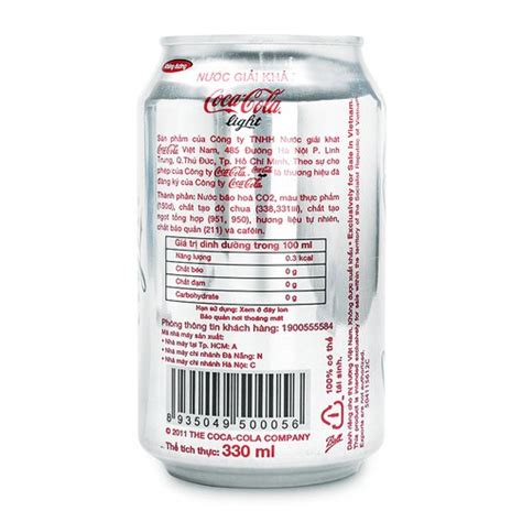 Nước Giải Khát Coca Cola Light Lon 330ml x Thùng 24 Lon Cung cấp thực