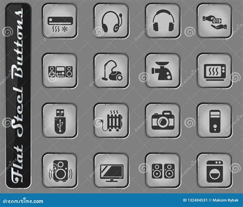 Sistema Del Icono Del Supermercado De La Electr Nica Ilustraci N Del