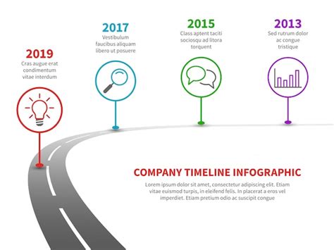 Premium Vector Timeline Road Infographic Strategy Process To Success