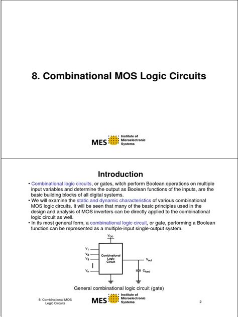 combinational logic circuits pdf