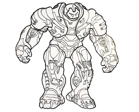 Hulkbuster 1 Para Colorear Imprimir E Dibujar ColoringOnly