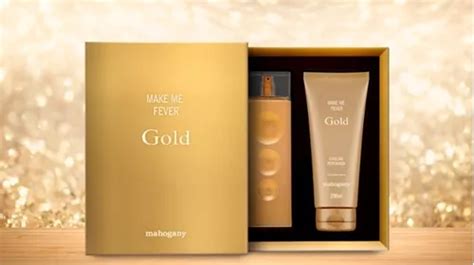 Kit Make Me Fever Gold De 100ml E Hidratante 200ml Mahogany