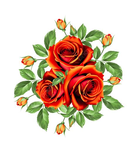 Ramo De Flores De Rosas De Colores PNG Ramo De Rosas Flor De Rosas