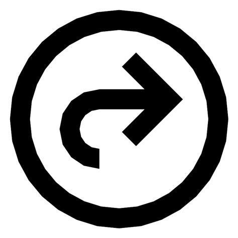 Circle Arrow Right Curved Vector Svg Icon Svg Repo