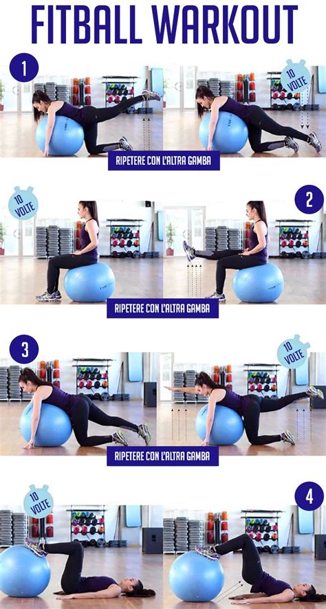 Fitball Esercizi Per Dimagrire E Migliorare La Postura Artofit