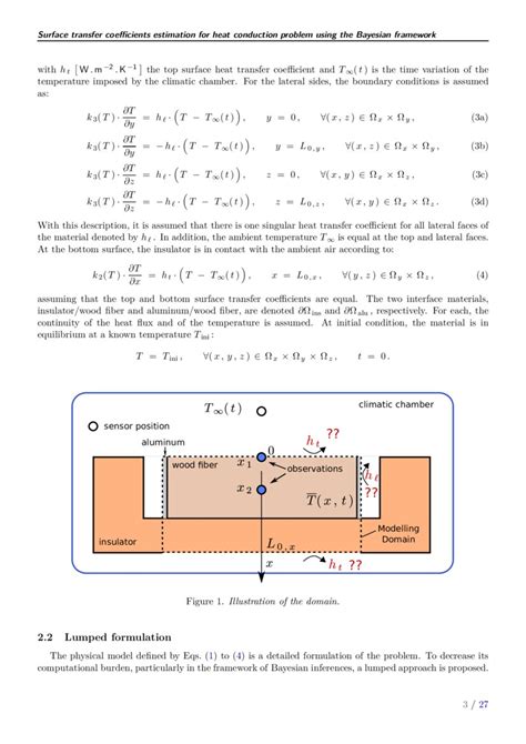 surface transfer coefficients estimation for heat conduction problem using the bayesian