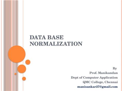 pptx db normalization by prof manikandan dokumen tips