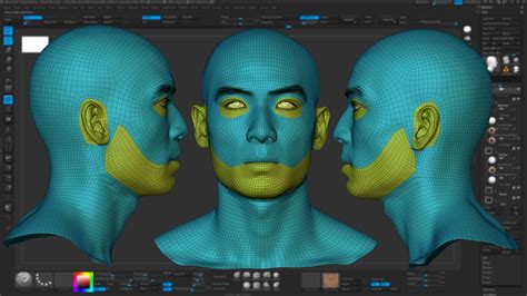 hd male head model 07