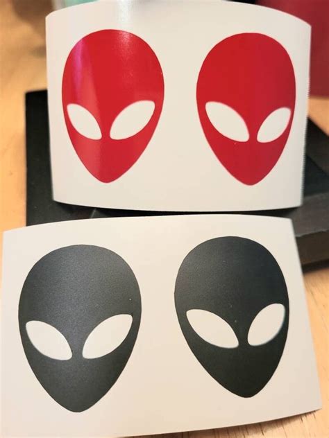 Alien Vinyl Decal Sticker For Car Window Cup Sci Fi Sticker Etsy