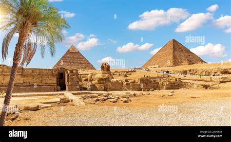 La Grande Sfinge E Il Complesso Della Piramide D Egitto Famosa