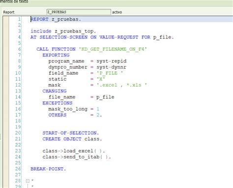 how to upload excel file into an internal table in abap abap example