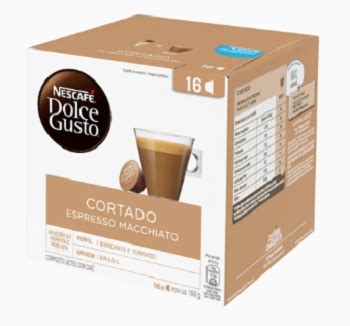 Nescafé Dolce Gusto Cortado espresso Macchiato 16 Cápsulas