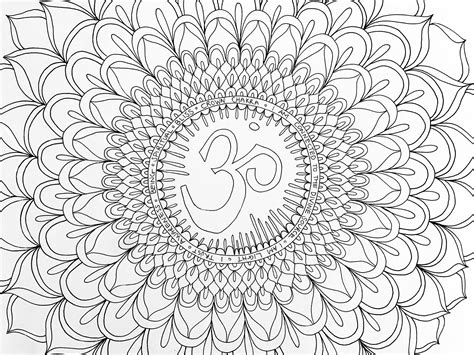 Chakra Mandala Printable Coloring Pages