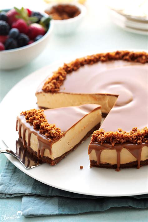 No Bake Lotus Biscoff Cheesecake Cleobuttera