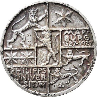 Germany Weimar Republic 3 Reichsmark 1927 A Universität Catawiki