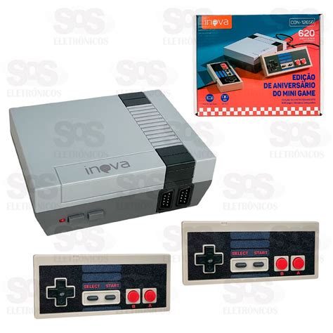 Game Clássico 2 Controles 620 Jogos Inova CON 12656