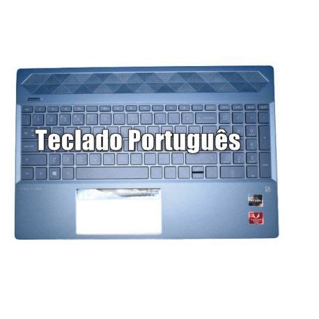 HP Top Cover Teclado Português Cloud Blue SEM Backlight HP