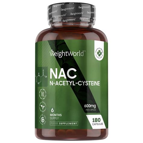 NAC Supplement NAC N Acetyl Cysteine 600mg 180 Capsules 6 Months