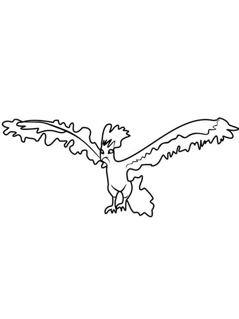 Moltres Pokemon Coloring Pages