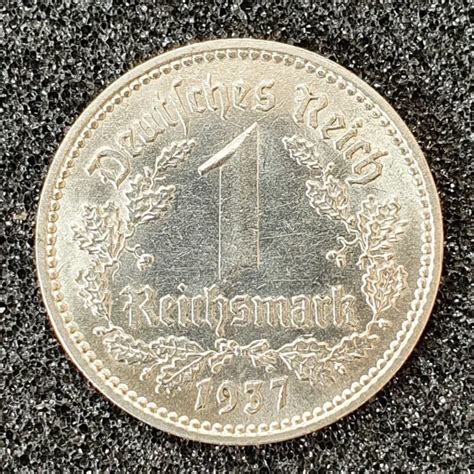 1 MARK REICHSMARK Stück 1937 A Deutsches Reich Reichsadler alte Münze