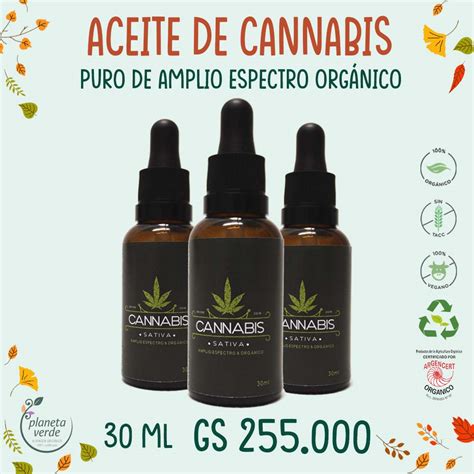 Aceite Medicinal de Cannabis Orgánico Planeta Verde