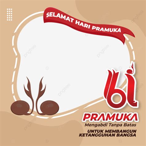 Scout Hari Pramuka Vector Design Images Twibbon Selamat Hari Pramuka