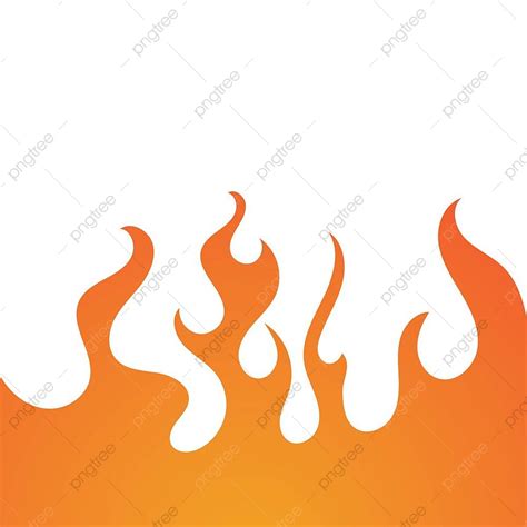 Modelo De Design De Ilustração Vetorial De Fundo De Chama De Fogo PNG