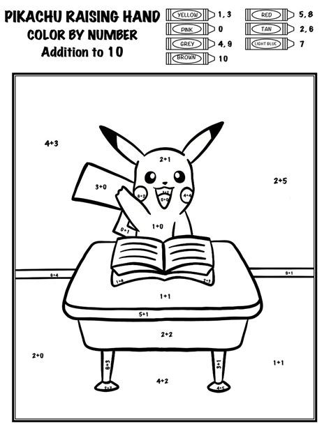 Color By Number Pokemon Printable