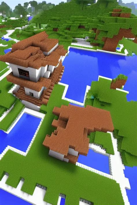 Minecraft Mansion Stable Diffusion OpenArt