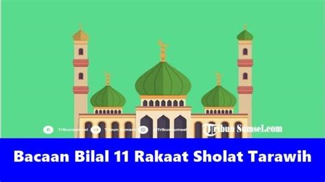 LINK PDF Bacaan Bilal Sholat Tarawih 11 Rakaat Dan Jawaban Lengkap Doa