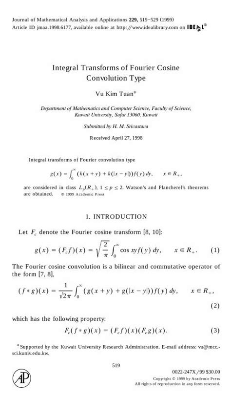 pdf integral transforms of fourier cosine convolution type dokumen tips