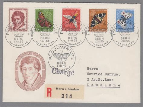 Rare Pro Juventute 1955 FDC oblitéré centrale Kaufen auf Ricardo