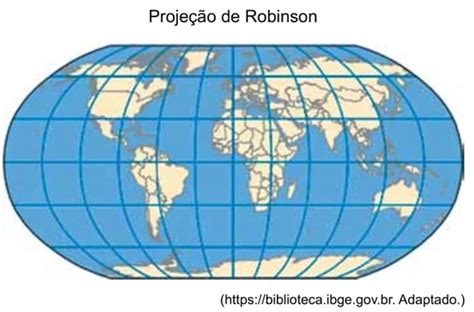 FAMERP 2019 A projeção cartográfica de Robinson é uma das mais