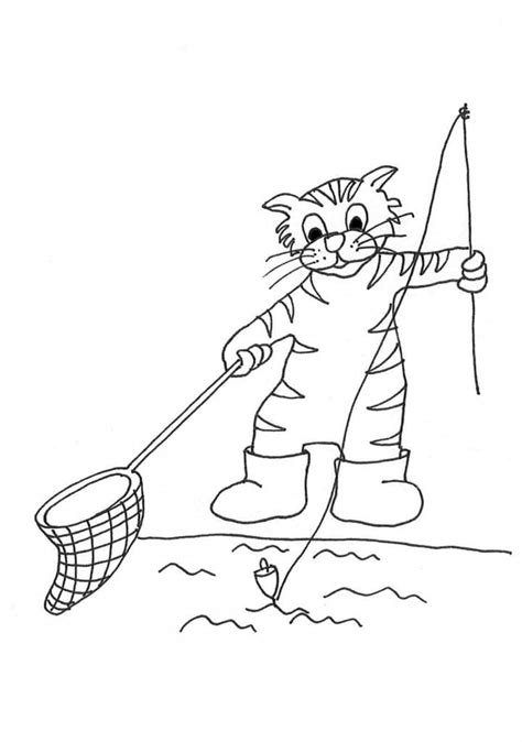 Dibujos De Gato Pescador Para Colorear Para Colorear Pintar E Imprimir