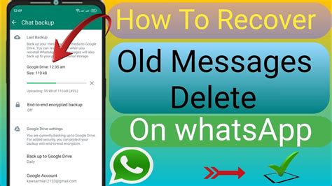 How To Recover Old Whatsapp Deleted Messages Restore Whatsapp Chat