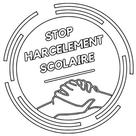 Coloriages Stop au harcèlement scolaire