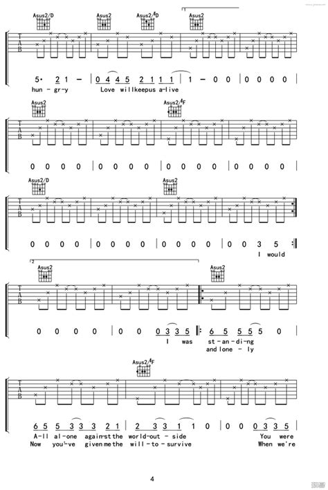 Love Will Keep Us Alive Guitar Chords