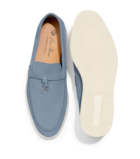 Suede Charm Detail Summer Walk Loafers
