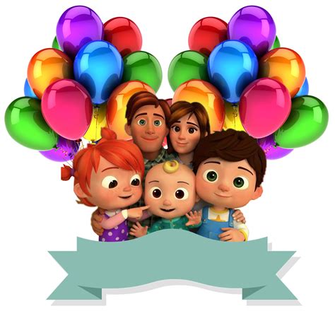 Happy Birthday Cocomelon Cake Topper PNG Digital File