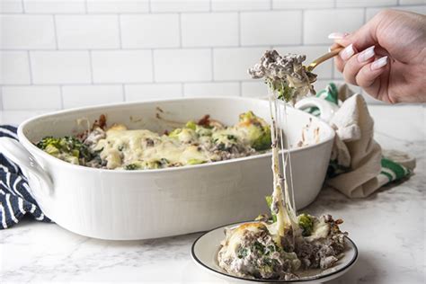 The Best Creamy Beef And Broccoli Casserole Thinlicious