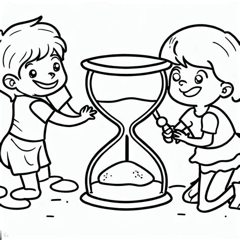 Desenhos De Uma Ampulheta Para Colorir E Imprimir Off
