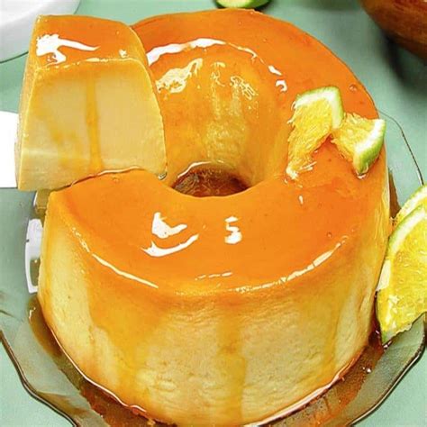Pudim De Laranja E Bolo De Berlim