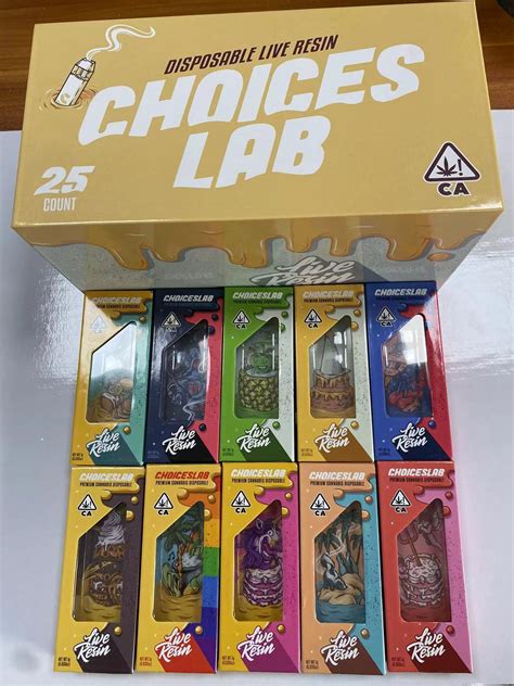 Choices Labs 2 Flavors In1 Disposable 1g Live Resin Vape Pen Wholesale