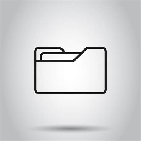 Premium Vector File Folder Icon In Flat Style Documents Archive