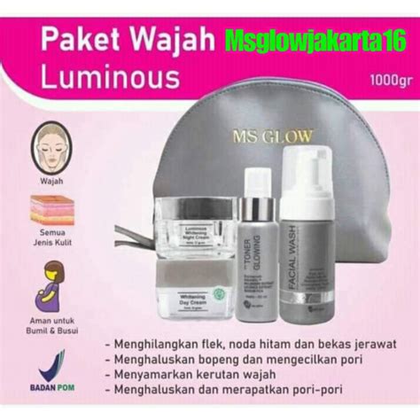 Jual MS GLOW PAKET LUMINOUS SERIES ORI100 Shopee Indonesia