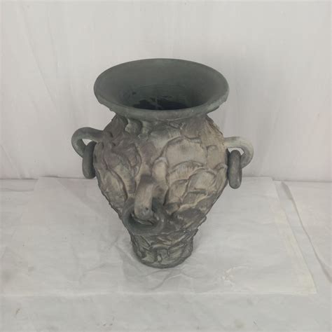 VASE CRUCHE ART DECO EN TERRE CUITE Label Emmaüs